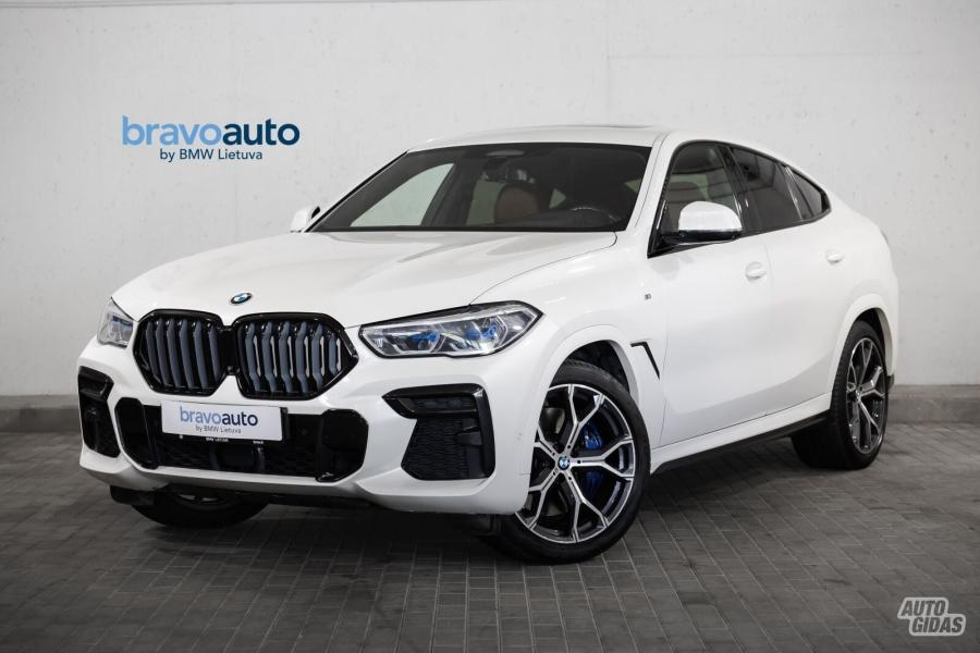 Balts BMW X6 2022 Viļņa, ar dzinēja tilpumu 3.00 L un nobraukumu 107 tūkst. km par 58491 €, foto 1 vietnē AUTOMOTO.COM.LV