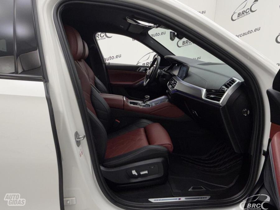 White BMW X6 2023 in Avizieniai, with an engine capacity of 3.00 L and mileage of 69 thousand km for 59900 €, photo 4 on AUTOMOTO.COM.LV