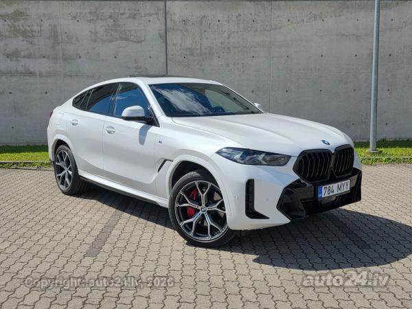 White BMW X6 2023 in Viljandi, with an engine capacity of 3.00 L and mileage of 33 thousand km for 69999 €, photo 1 on AUTOMOTO.COM.LV