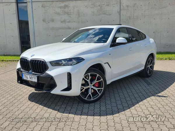 White BMW X6 2023 in Viljandi, with an engine capacity of 3.00 L and mileage of 33 thousand km for 69999 €, photo 2 on AUTOMOTO.COM.LV