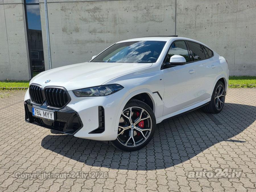 White BMW X6 2023 in Viljandi, with an engine capacity of 3.00 L and mileage of 33 thousand km for 69999 €, photo 3 on AUTOMOTO.COM.LV