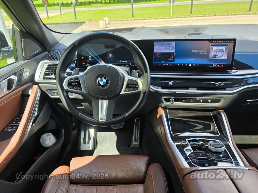 White BMW X6 2023 in Viljandi, with an engine capacity of 3.00 L and mileage of 33 thousand km for 69999 €, photo 14 on AUTOMOTO.COM.LV