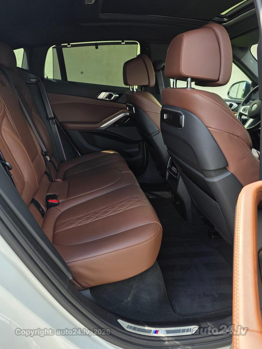 White BMW X6 2023 in Viljandi, with an engine capacity of 3.00 L and mileage of 33 thousand km for 69999 €, photo 17 on AUTOMOTO.COM.LV