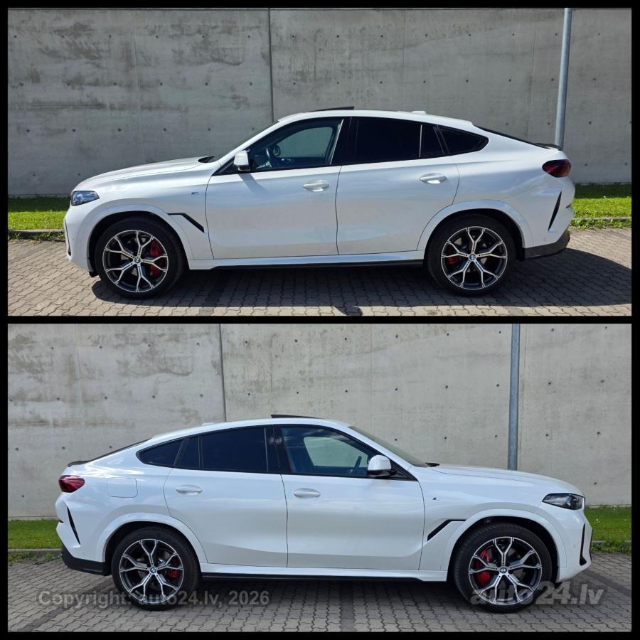 White BMW X6 2023 in Viljandi, with an engine capacity of 3.00 L and mileage of 33 thousand km for 69999 €, photo 19 on AUTOMOTO.COM.LV