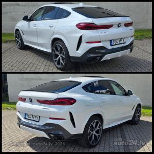 White BMW X6 2023 in Viljandi, with an engine capacity of 3.00 L and mileage of 33 thousand km for 69999 €, photo 21 on AUTOMOTO.COM.LV