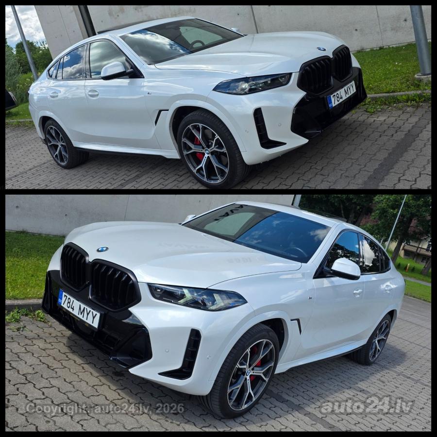 White BMW X6 2023 in Viljandi, with an engine capacity of 3.00 L and mileage of 33 thousand km for 69999 €, photo 22 on AUTOMOTO.COM.LV