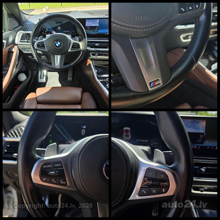 White BMW X6 2023 in Viljandi, with an engine capacity of 3.00 L and mileage of 33 thousand km for 69999 €, photo 23 on AUTOMOTO.COM.LV