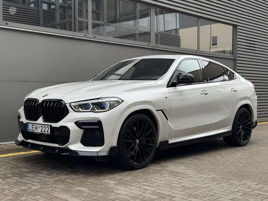 Balts BMW X6 2023 Viļņa, ar dzinēja tilpumu 2.99 L un nobraukumu 65 tūkst. km par 64222 €, foto 1 vietnē AUTOMOTO.COM.LV