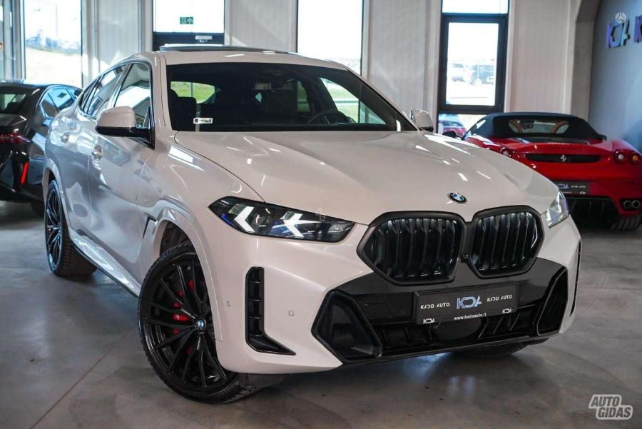 Balts BMW X6 2025 Marijampole, ar dzinēja tilpumu 3.00 L un nobraukumu 20 tūkst. km par 87450 €, foto 2 vietnē AUTOMOTO.COM.LV