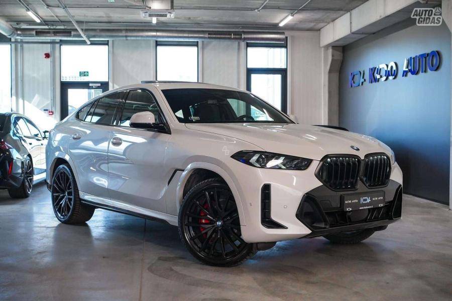 White BMW X6 2025 in Marijampole, with an engine capacity of 3.00 L and mileage of 20 thousand km for 82450 €, photo 1 on AUTOMOTO.COM.LV