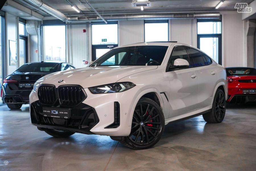 White BMW X6 2025 in Marijampole, with an engine capacity of 3.00 L and mileage of 20 thousand km for 82450 €, photo 6 on AUTOMOTO.COM.LV