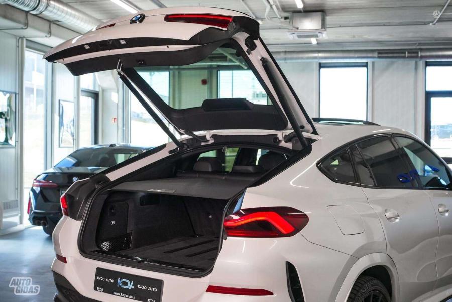 White BMW X6 2025 in Marijampole, with an engine capacity of 3.00 L and mileage of 20 thousand km for 82450 €, photo 16 on AUTOMOTO.COM.LV