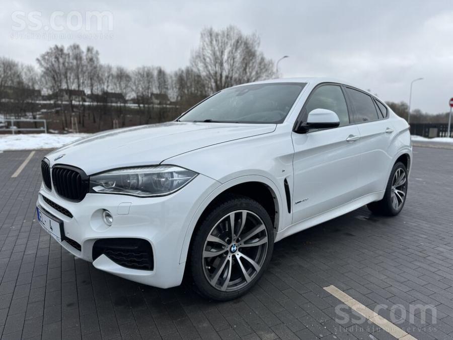 White BMW X6 2015 in Rezekne, with an engine capacity of 3.00 L and mileage of 225 thousand km for 22000 €, photo 1 on AUTOMOTO.COM.LV