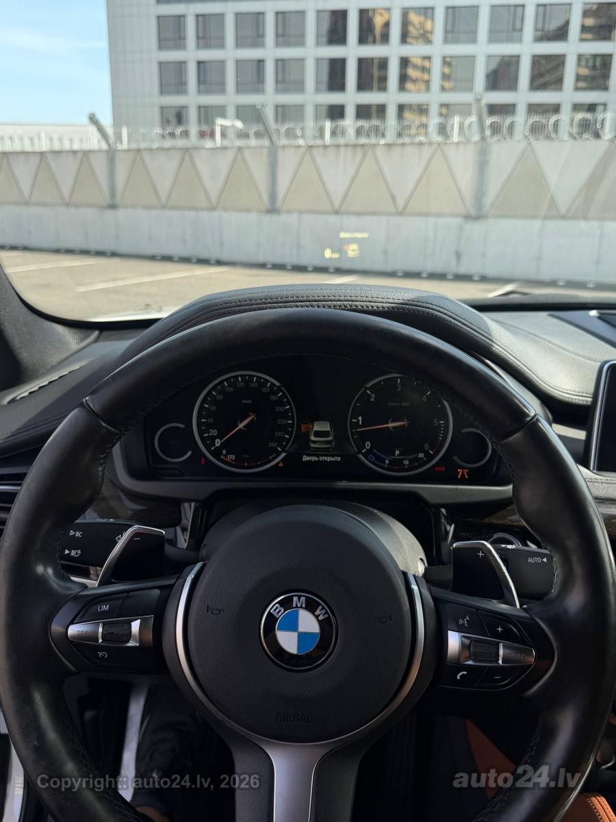 White BMW X6 2016 in Tallinn, with an engine capacity of 3.00 L and mileage of 230 thousand km for 24862 €, photo 11 on AUTOMOTO.COM.LV
