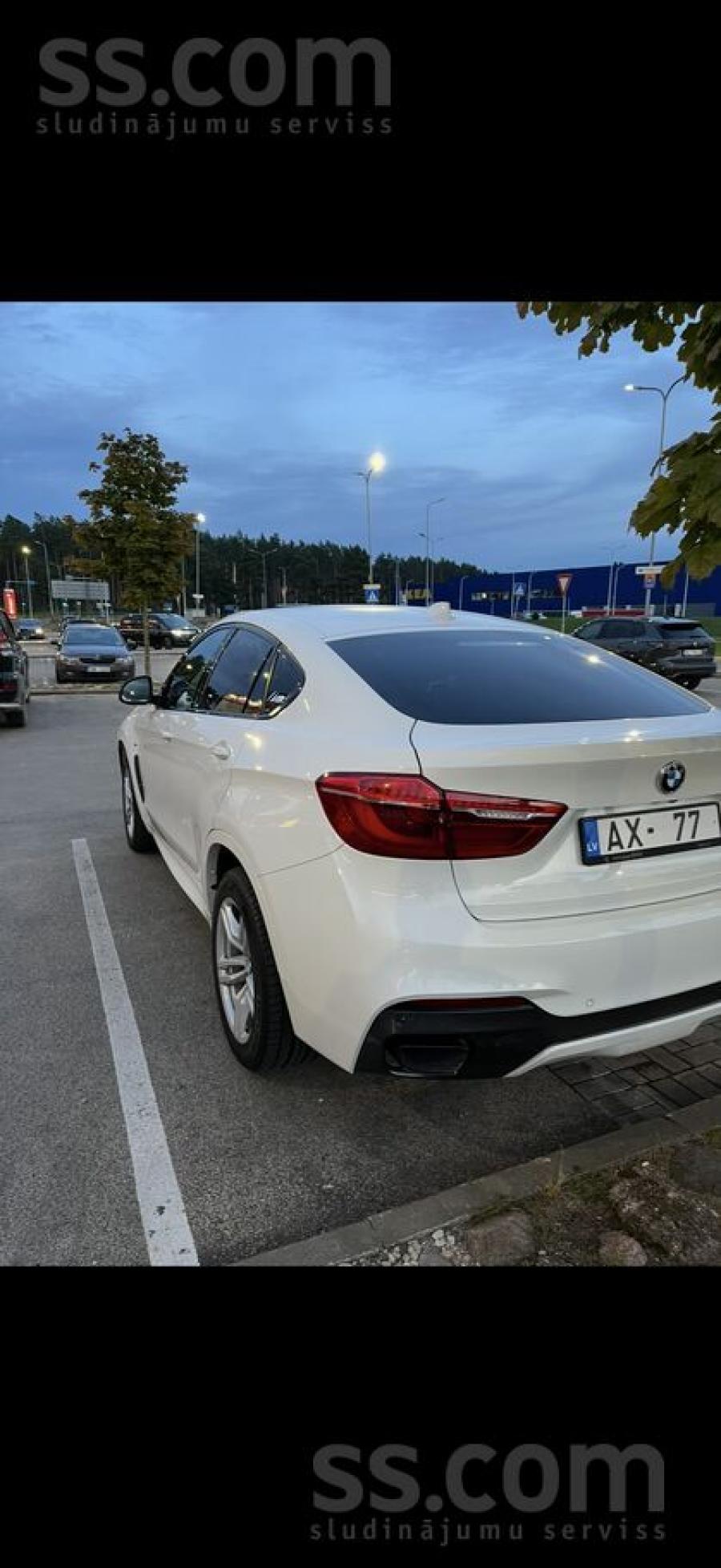 Balts BMW X6 2017 Rīga, ar dzinēja tilpumu 3.00 L un nobraukumu 98 tūkst. km par 33500 €, foto 4 vietnē AUTOMOTO.COM.LV