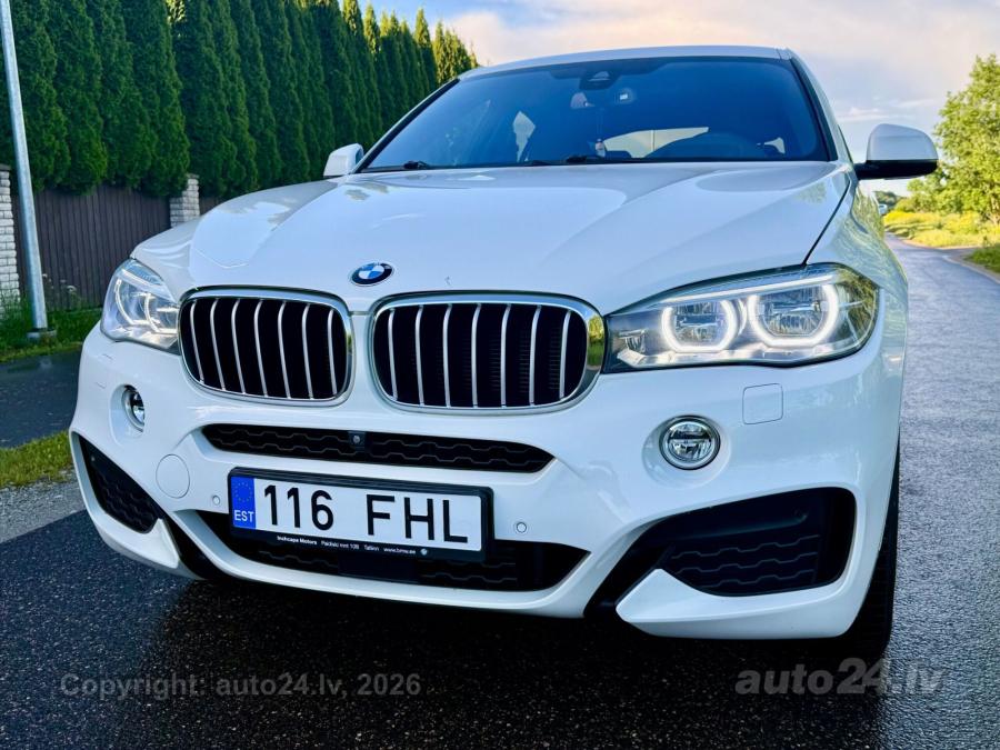 White BMW X6 2018 in Tallinn, with an engine capacity of 3.00 L and mileage of 120 thousand km for 32999 €, photo 3 on AUTOMOTO.COM.LV