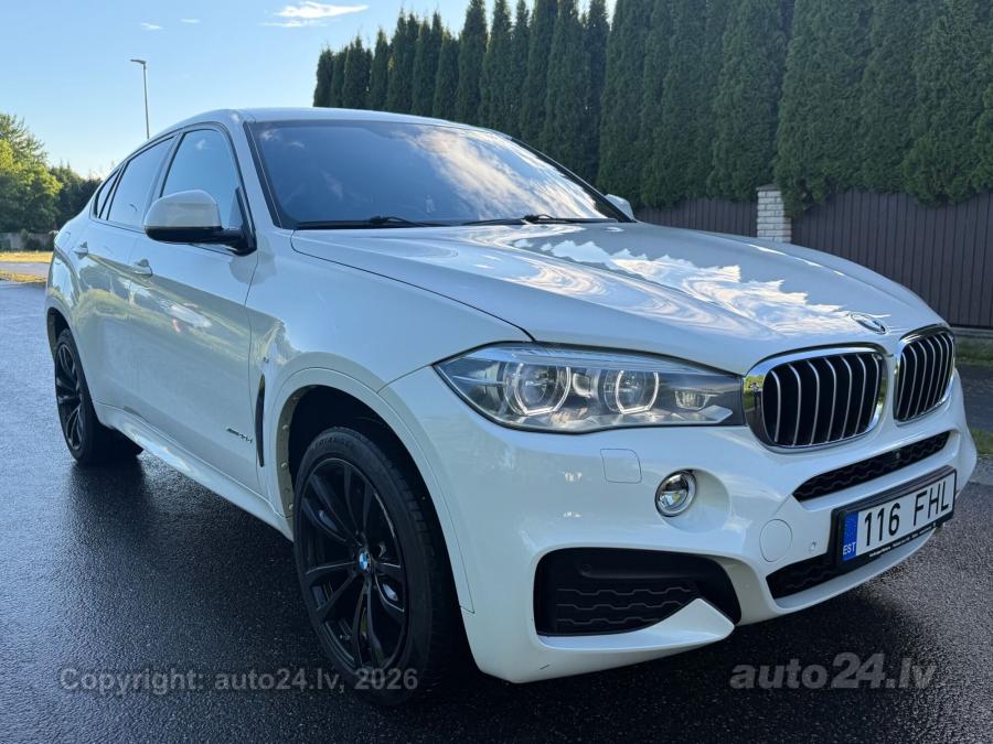 White BMW X6 2018 in Tallinn, with an engine capacity of 3.00 L and mileage of 120 thousand km for 32999 €, photo 6 on AUTOMOTO.COM.LV