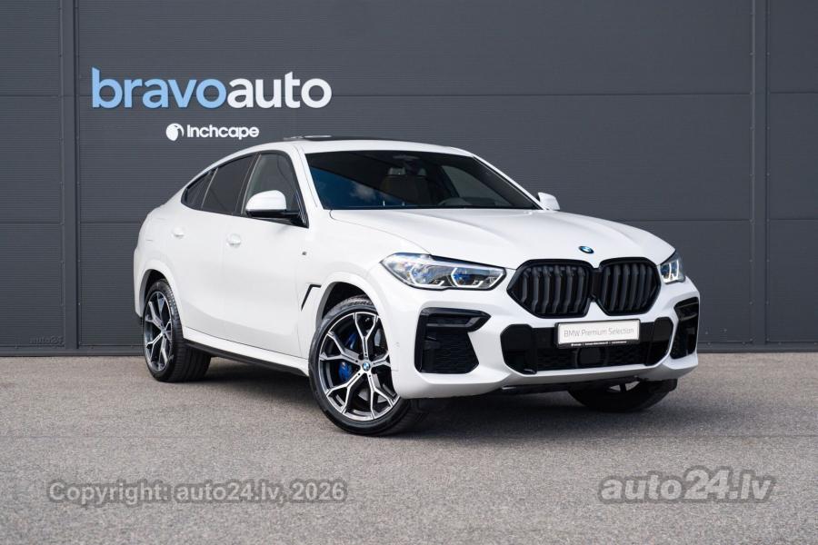 White BMW X6 2022 in Tartu, with an engine capacity of 3.00 L and mileage of 66 thousand km for 69900 €, photo 4 on AUTOMOTO.COM.LV