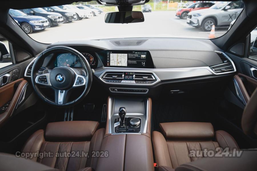 White BMW X6 2022 in Tartu, with an engine capacity of 3.00 L and mileage of 66 thousand km for 69900 €, photo 10 on AUTOMOTO.COM.LV