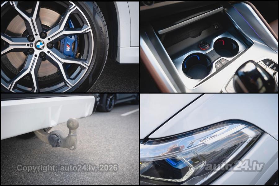 White BMW X6 2022 in Tartu, with an engine capacity of 3.00 L and mileage of 66 thousand km for 69900 €, photo 25 on AUTOMOTO.COM.LV