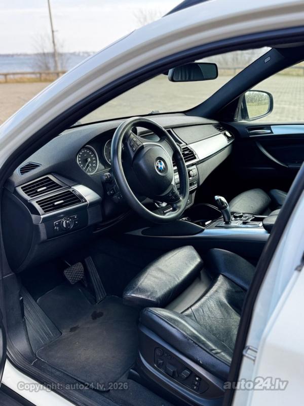 White BMW X6 2012 in Tallinn, with an engine capacity of 3.00 L and mileage of 305 thousand km for 11990 €, photo 6 on AUTOMOTO.COM.LV