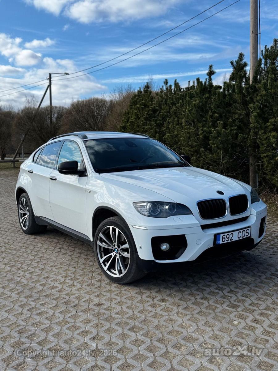 White BMW X6 2012 in Tallinn, with an engine capacity of 3.00 L and mileage of 305 thousand km for 11990 €, photo 8 on AUTOMOTO.COM.LV
