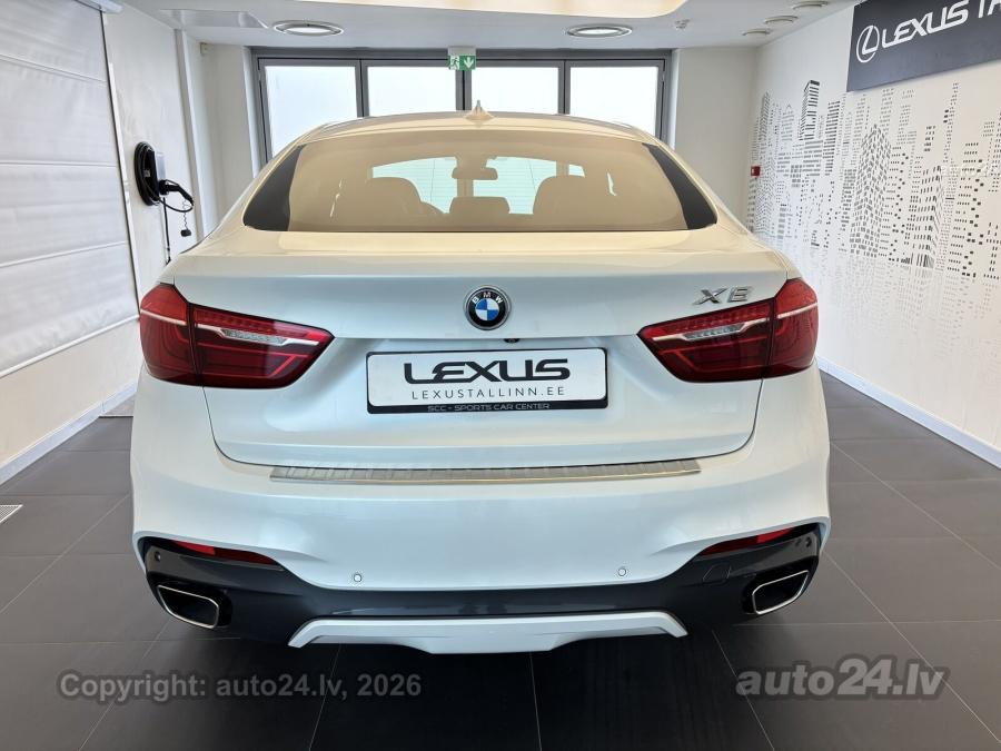 White BMW X6 2017 in Tallinn, with an engine capacity of 3.00 L and mileage of 132 thousand km for 32320 €, photo 4 on AUTOMOTO.COM.LV