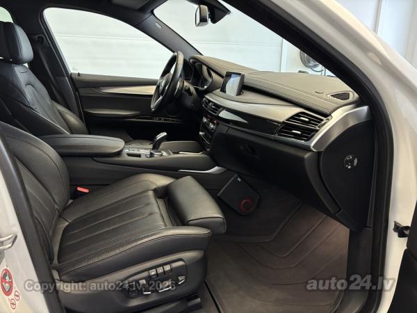 White BMW X6 2017 in Tallinn, with an engine capacity of 3.00 L and mileage of 132 thousand km for 32320 €, photo 8 on AUTOMOTO.COM.LV