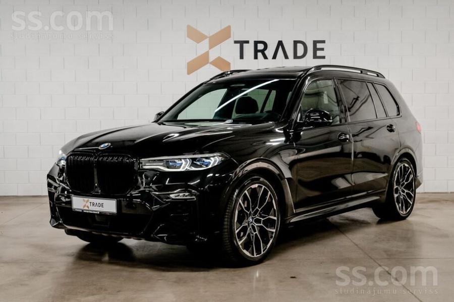Black BMW X7 2019 in Tallinn, with an engine capacity of 3.00 L and mileage of 157 thousand km for 48000 €, photo 1 on AUTOMOTO.COM.LV