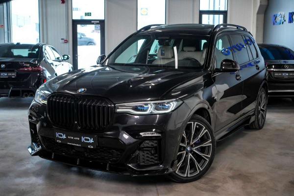 Black BMW X7 2020 in Kaunas, with an engine capacity of 2.99 L and mileage of 179 thousand km for 54950 €, photo 4 on AUTOMOTO.COM.LV