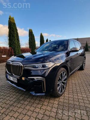 Black BMW X7 2020 in Riga, with an engine capacity of 3.00 L and mileage of 79 thousand km for 64400 €, photo  on AUTOMOTO.COM.LV
