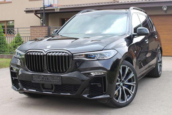 Melns BMW X7 2020 Viļņa, ar dzinēja tilpumu 4.40 L un nobraukumu 79 tūkst. km par 57000 €, foto 1 vietnē AUTOMOTO.COM.LV
