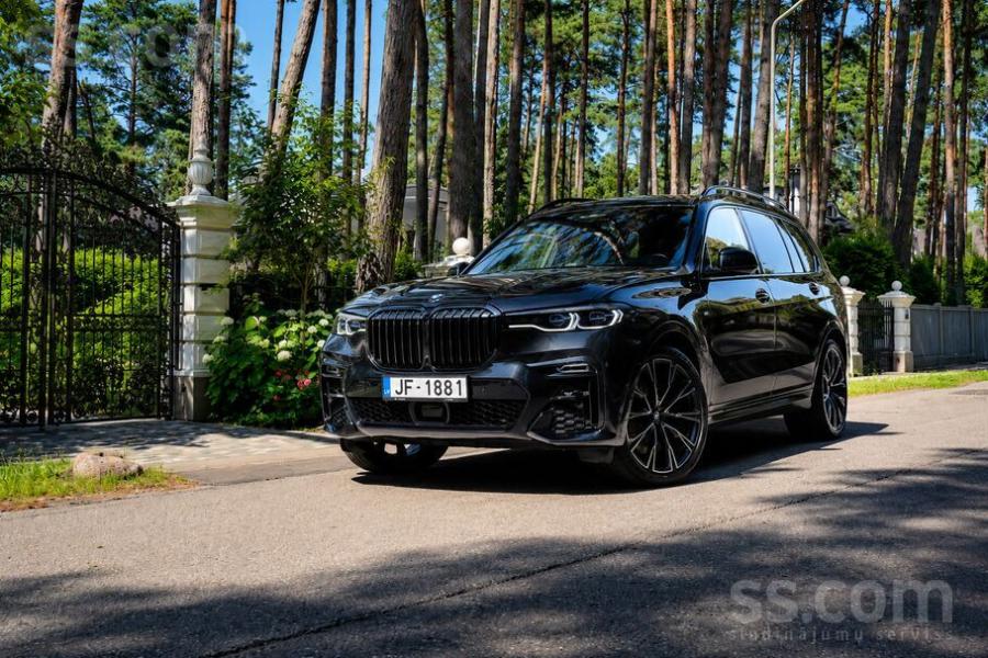 Melns BMW X7 2020 Rīga, ar dzinēja tilpumu 4.40 L un nobraukumu 115 tūkst. km par 64900 €, foto 1 vietnē AUTOMOTO.COM.LV