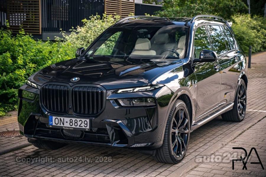 Melns BMW X7 2022 Rīga, ar dzinēja tilpumu 3.00 L un nobraukumu 36 tūkst. km par 75990 €, foto 1 vietnē AUTOMOTO.COM.LV