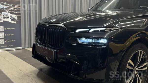 Black BMW X7 2023 in Riga, with an engine capacity of 3.00 L and mileage of 11 thousand km for 94990 €, photo 8 on AUTOMOTO.COM.LV