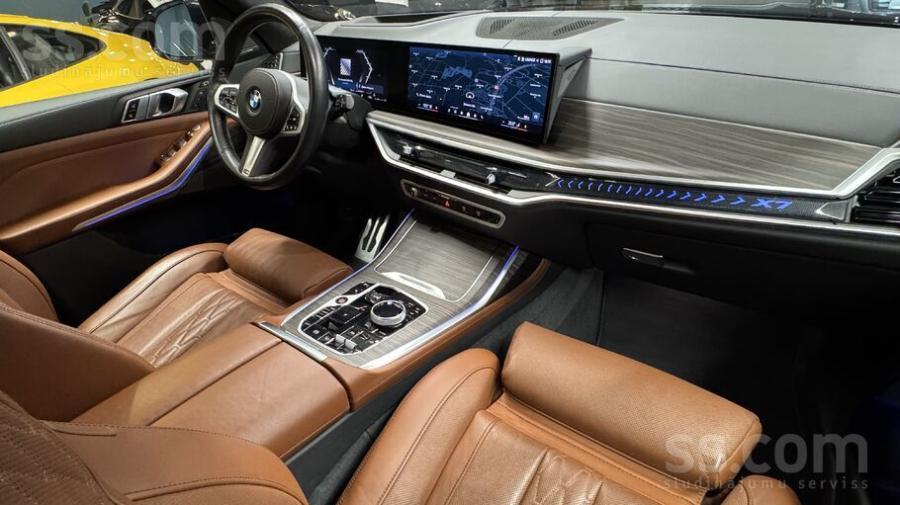 Melns BMW X7 2023 Rīga, ar dzinēja tilpumu 3.00 L un nobraukumu 11 tūkst. km par 85990 €, foto 19 vietnē AUTOMOTO.COM.LV