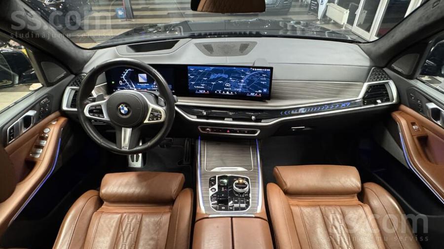 Melns BMW X7 2023 Rīga, ar dzinēja tilpumu 3.00 L un nobraukumu 11 tūkst. km par 85990 €, foto 20 vietnē AUTOMOTO.COM.LV