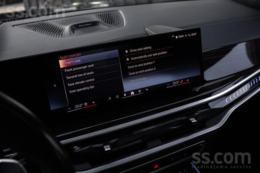 Black BMW X7 2023 in Jelgava, with an engine capacity of 3.00 L and mileage of 84 thousand km for 84900 €, photo 31 on AUTOMOTO.COM.LV