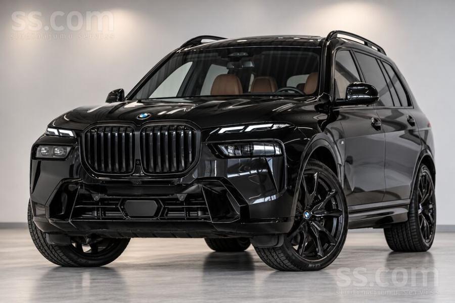 Melns BMW X7 2023 Tukums, ar dzinēja tilpumu 3.00 L un nobraukumu 77 tūkst. km par 79990 €, foto 1 vietnē AUTOMOTO.COM.LV