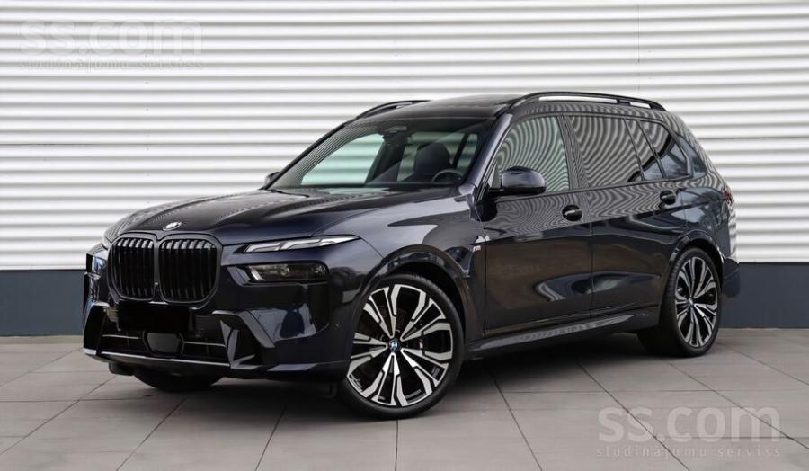 Black BMW X7 2024 in Tukums, with an engine capacity of 3.00 L and mileage of 0 thousand km for 49900 €, photo 1 on AUTOMOTO.COM.LV