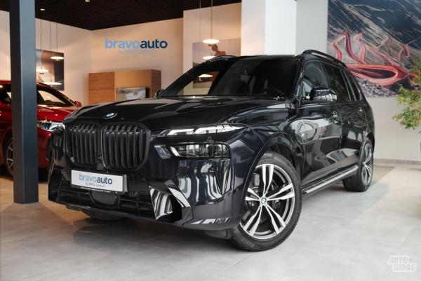 Melns BMW X7 2024 Kauņa, ar dzinēja tilpumu 3.00 L un nobraukumu 28 tūkst. km par 96795 €, foto 1 vietnē AUTOMOTO.COM.LV