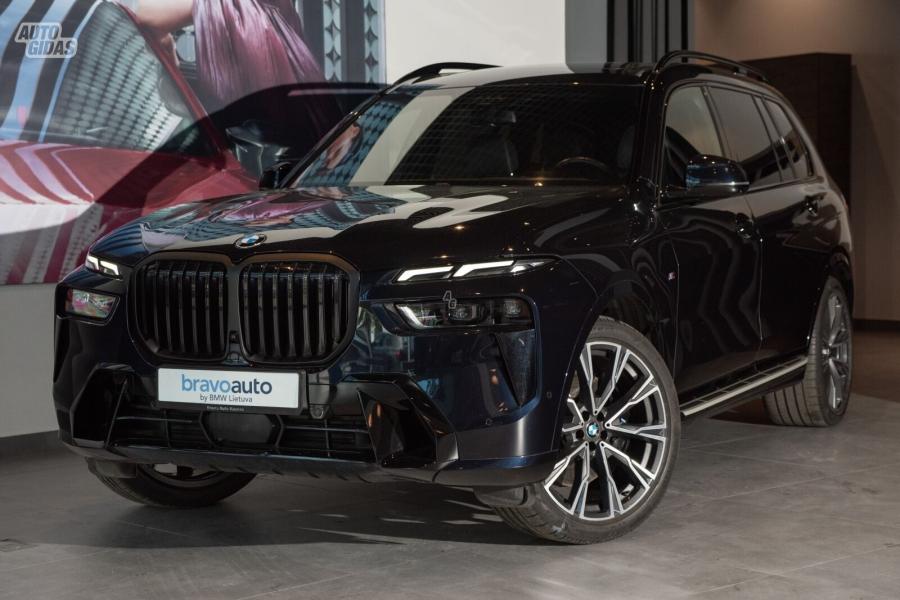Black BMW X7 2024 in Kaunas, with an engine capacity of 3.00 L and mileage of 29 thousand km for 87900 €, photo 1 on AUTOMOTO.COM.LV