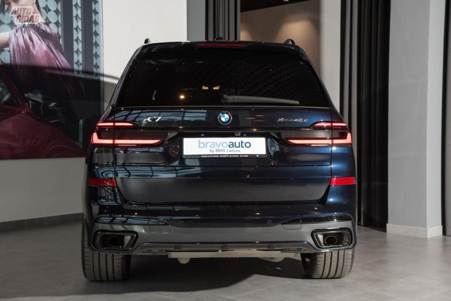 Black BMW X7 2024 in Kaunas, with an engine capacity of 3.00 L and mileage of 29 thousand km for 87900 €, photo 7 on AUTOMOTO.COM.LV