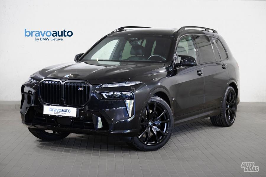 Melns BMW X7 2024 Viļņa, ar dzinēja tilpumu 4.40 L un nobraukumu 21 tūkst. km par 94771 €, foto 1 vietnē AUTOMOTO.COM.LV