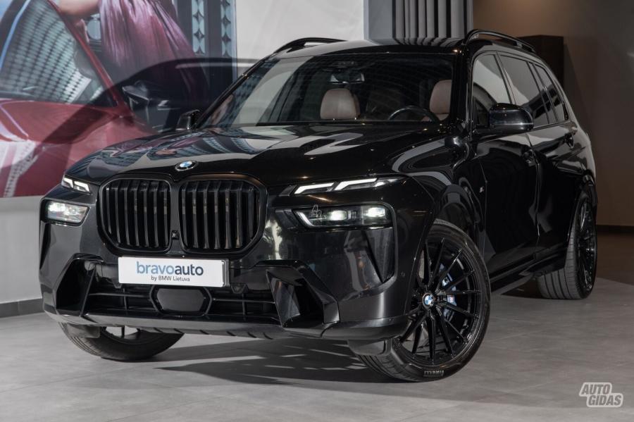 Melns BMW X7 2024 Kauņa, ar dzinēja tilpumu 3.00 L un nobraukumu 48 tūkst. km par 95000 €, foto 1 vietnē AUTOMOTO.COM.LV