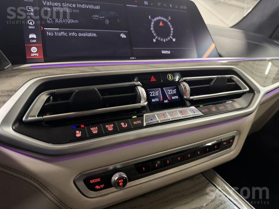 Черный БМВ X7 2019 в Таллин, объемом двигателя 3.00 л и пробегом 186 тыс. км за 44490 €, фото 35 на AUTOMOTO.COM.LV