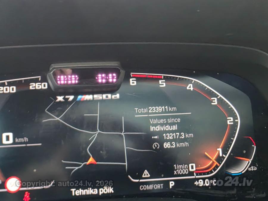 Melns BMW X7 2019 Tallina, ar dzinēja tilpumu 3.00 L un nobraukumu 234 tūkst. km par 42900 €, foto 10 vietnē AUTOMOTO.COM.LV