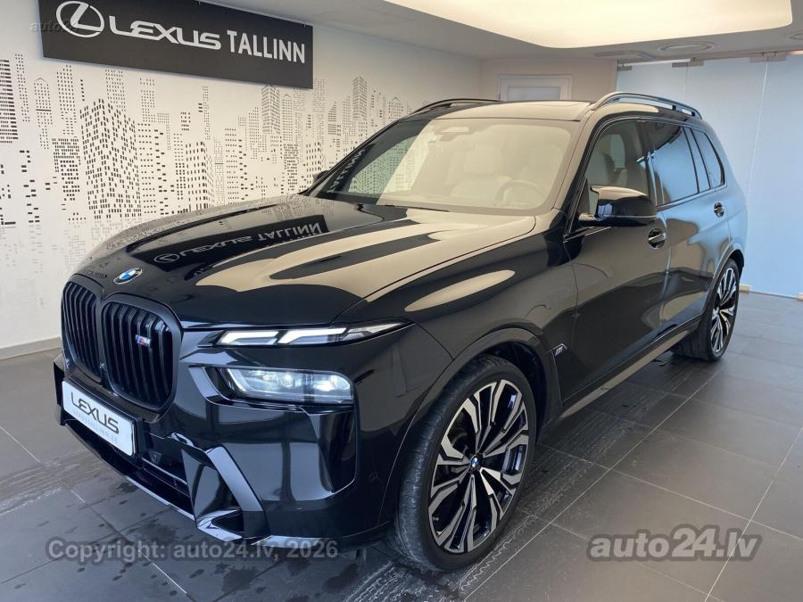 Melns BMW X7 2024 Tallina, ar dzinēja tilpumu 4.40 L un nobraukumu 30 tūkst. km par 118900 €, foto 1 vietnē AUTOMOTO.COM.LV