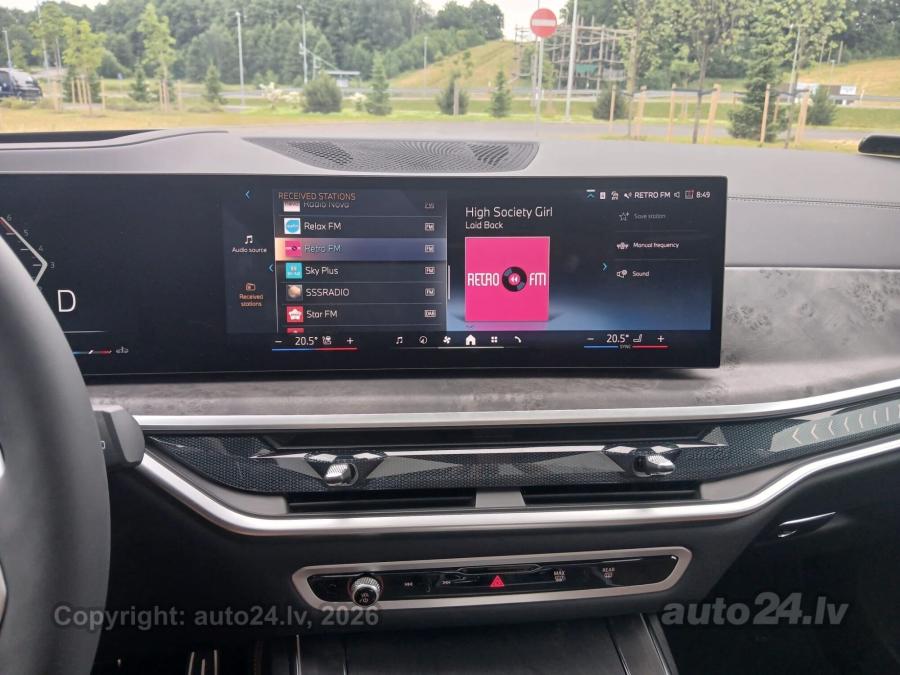 Black BMW X7 2026 in Tallinn, with an engine capacity of 3.00 L and mileage of 0 thousand km for 128000 €, photo 12 on AUTOMOTO.COM.LV