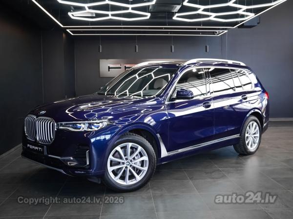 Blue BMW X7 2021 in Tallinn, with an engine capacity of 3.00 L and mileage of 78 thousand km for 75900 €, photo 1 on AUTOMOTO.COM.LV